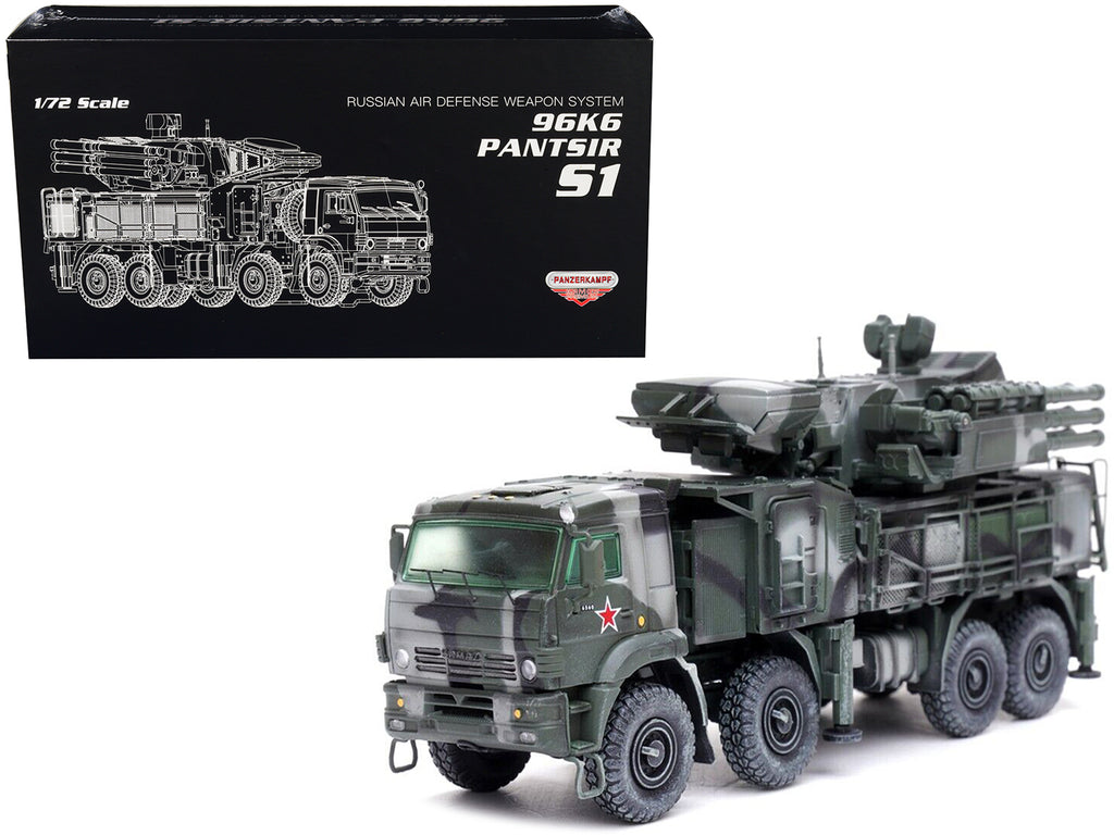 Pantsir S1 96K6 Self-Propelled Air Defense Weapon System Tri-Color Cam ...