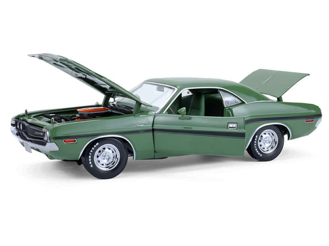1970 Dodge Challenger R/T Hemi F8 Green with Black Stripes and Green I ...