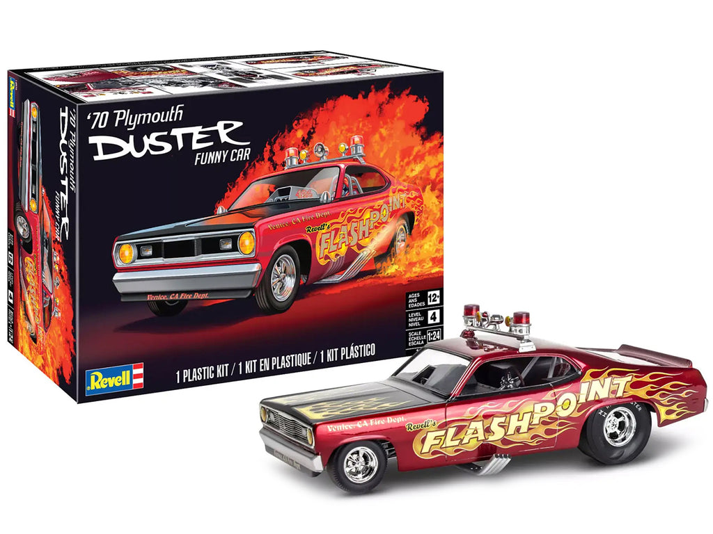 1970 Plymouth Duster Funny Car 1/24 Scale Plastic Model Kit (Skill Lev ...