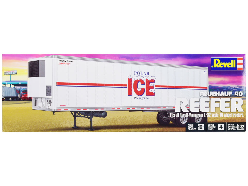 Fruehauf 40' Refrigerated Trailer "Polar ICE" 1/32 Scale Plastic Model ...