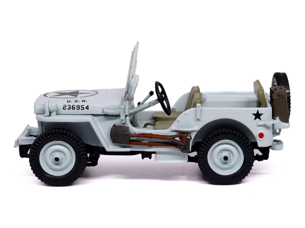 Willys Jeep 1/4-Ton Car Light Blue "United States Navy" 1/43 Diecast M ...