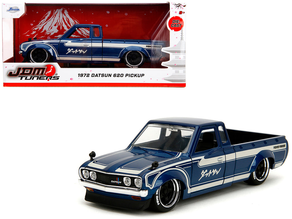 1972 Datsun 620 Pickup Truck Blue Metallic and Cream "JDM Tuners" Seri ...