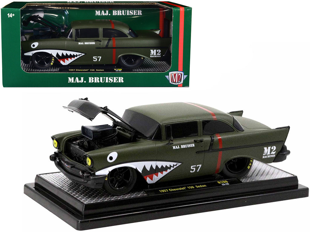 1957 Chevrolet 150 Sedan #57 Matt Green Metallic "Major Bruiser" Limit ...