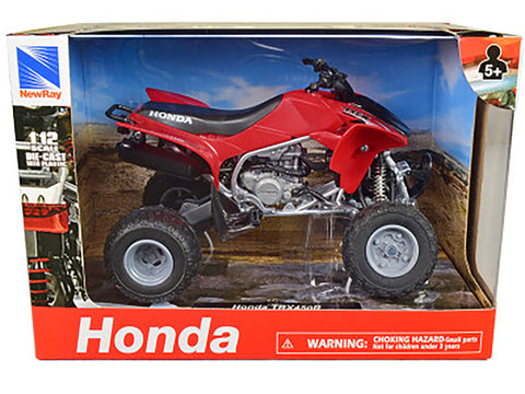 Honda TRX 450R ATV Red 1/12 Diecast Motorcycle Model by New Ray – Main ...