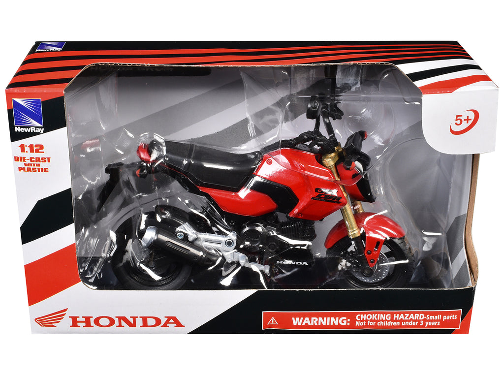 Honda GROM Motorcycle Red 1/12 Diecast Model by New Ray – Main Street ...