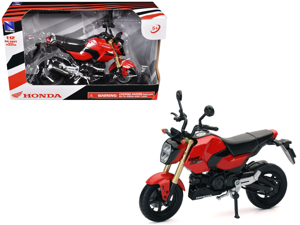 Honda GROM Motorcycle Red 1/12 Diecast Model by New Ray – Main Street ...