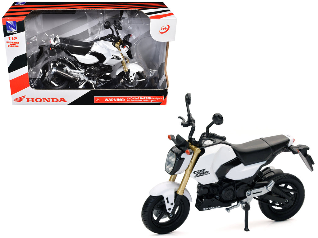 Honda GROM Motorcycle White 1/12 Diecast Model by New Ray – Main Street ...