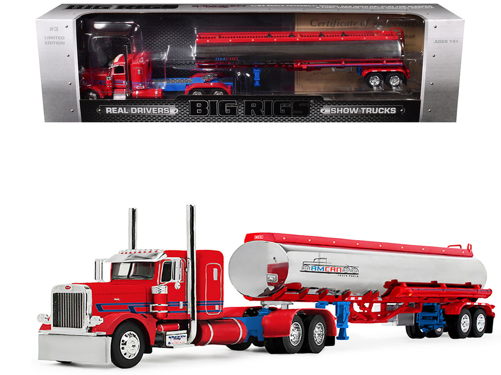 Peterbilt 389 with 36" Flat Top Sleeper and Heil Fuel Tank Trailer "Sa ...