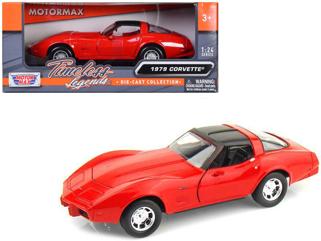 1979 Chevrolet Corvette Red 1/24 Diecast Model Car by Motormax – Main ...