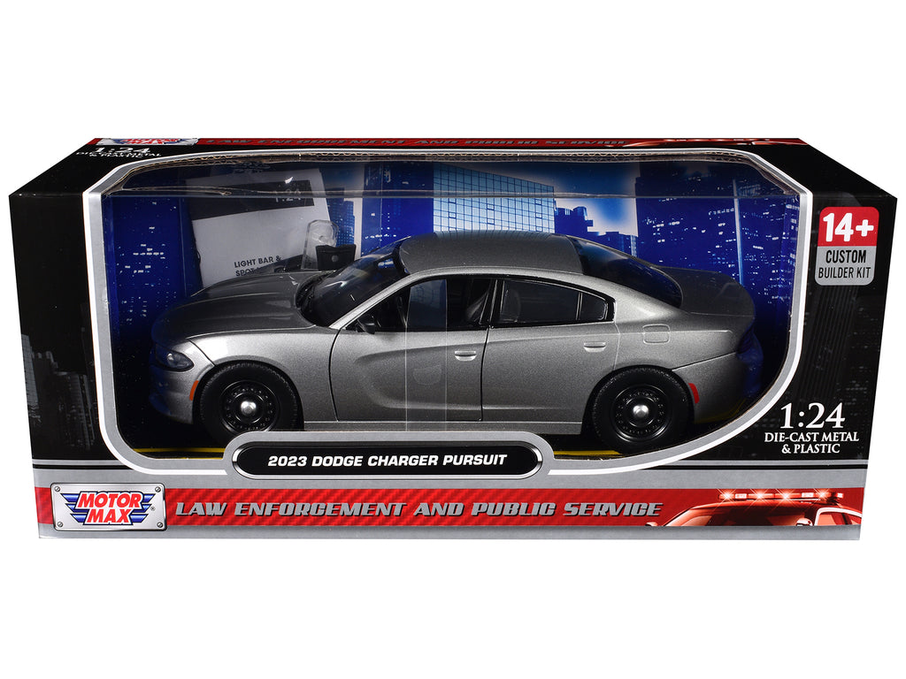 2023 Dodge Charger Pursuit Police Car Silver Metallic "Custom Builder ...