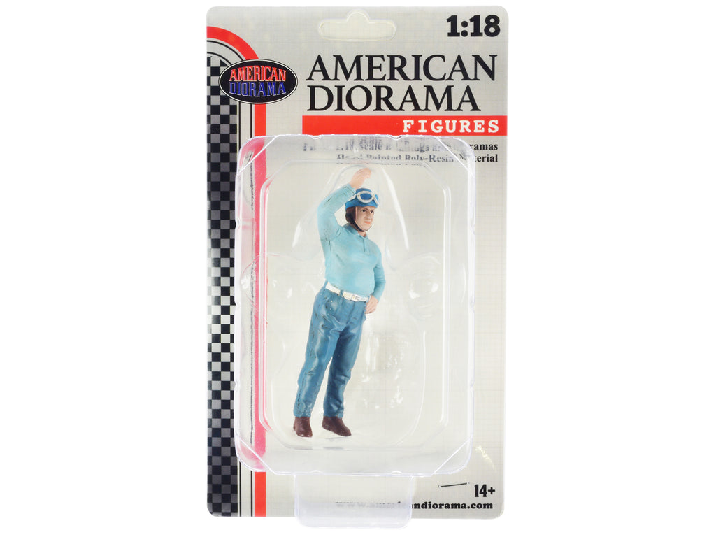 "Racing Legends" 50's Accessory Figures (2 Piece Set) for 1/18 Scale M ...