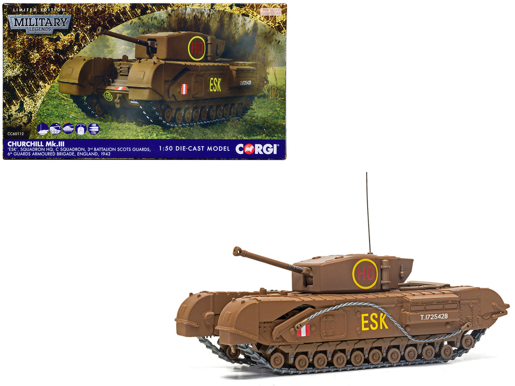 Churchill Mk.III Tank "ESK Squadron HQ C Squadron 3rd Battalion Scots ...