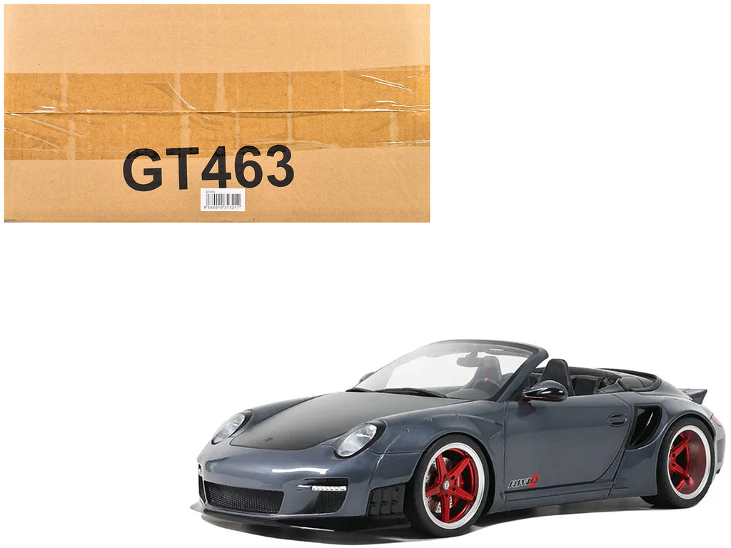 Porsche 911 LB-Works Alpha 9 Gray with Black Hood 1/18 Model Car by GT ...
