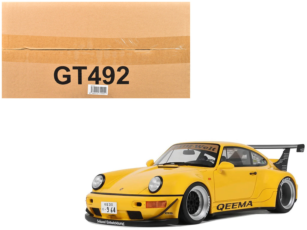 2024 Porsche 911 (964) RWB "Qeema" Yellow 1/18 Model Car by GT Spirit ...