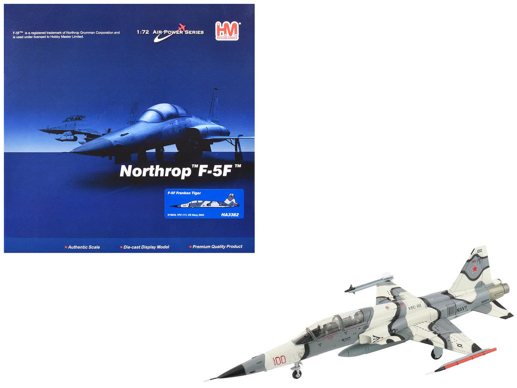 Northrop F-5F Tiger II Aircraft "810834 Franken Tiger VFC-111 Sundowne ...