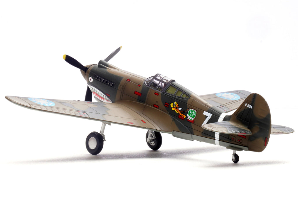 Curtiss P-40B/C Warhawk Fighter Aircraft "White 7 1st Squadron Flying ...
