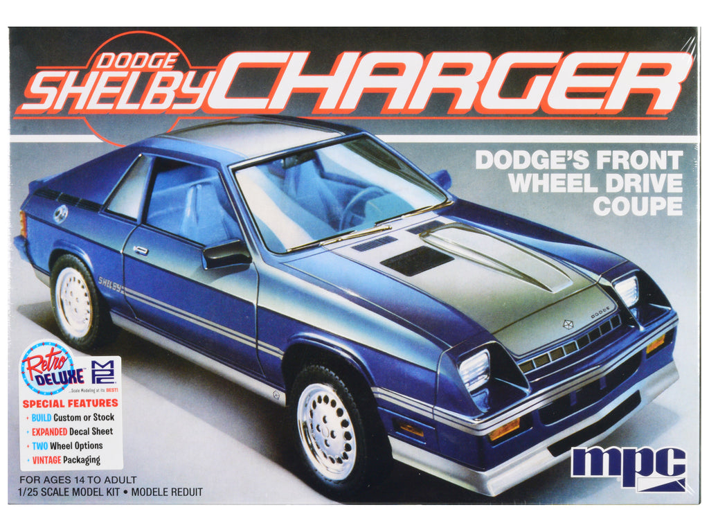 1986 Dodge Shelby Charger Plastic Model Kit (Skill Level 2) 1/25 Scale ...