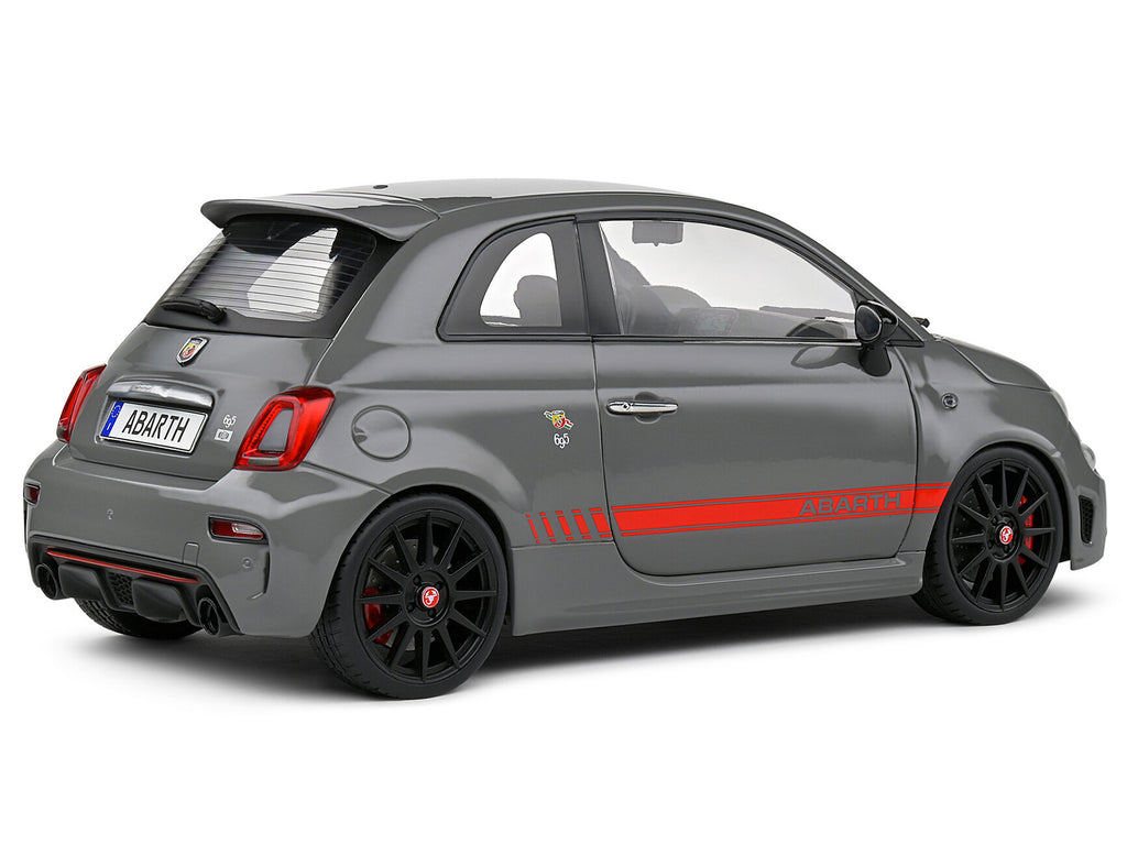 2022 Fiat 695 Abarth XSR Yamaha Record Gray with Red Stripes 1/18 Diec ...