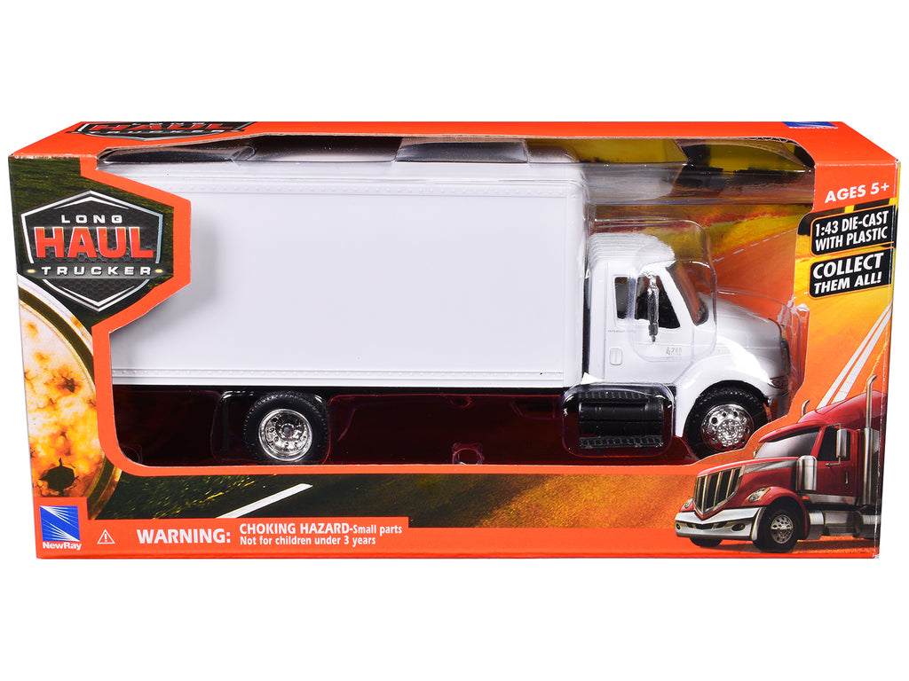 International 4200 Box Truck White "Long Haul Truckers" Series 1/43 Di ...
