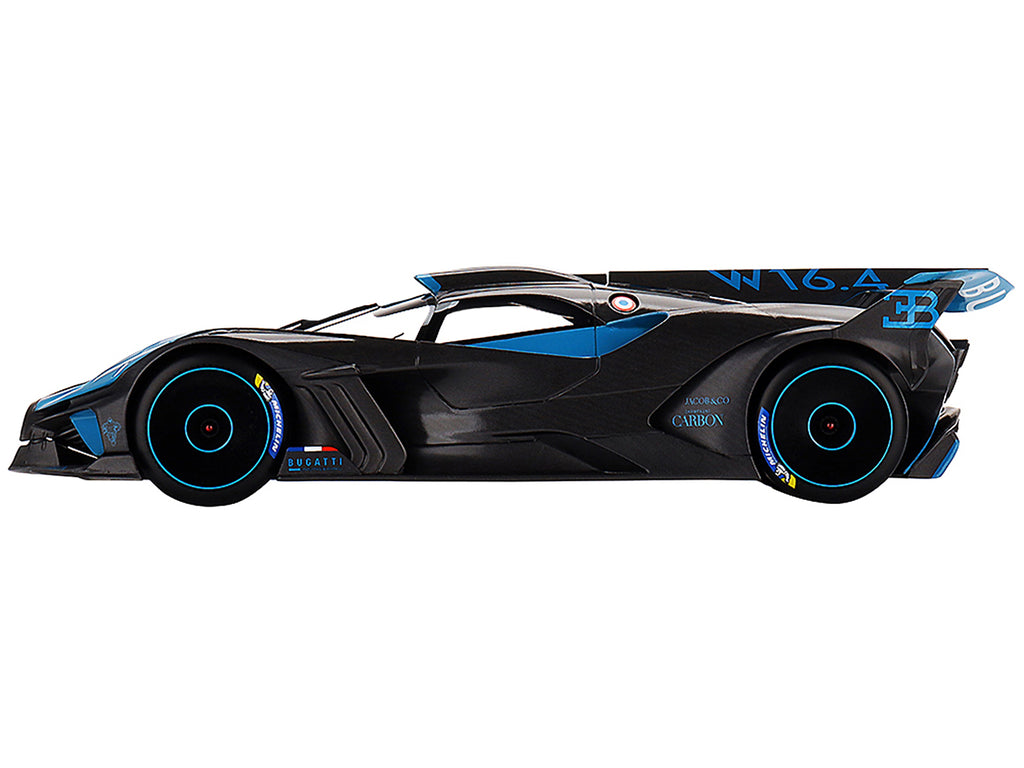 Bugatti Bolide Presentation Version Blue and Black 1/18 Model Car by T ...
