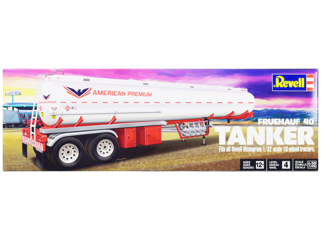 Fruehauf 40' Tanker Trailer 1/32 Scale Plastic Model Kit (Skill Level ...