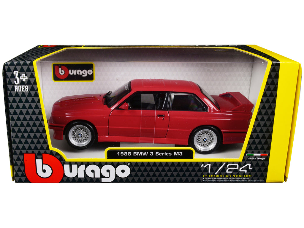 1988 BMW 3 Series M3 E30 Red 1/24 Diecast Model Car by Bburago – Main ...