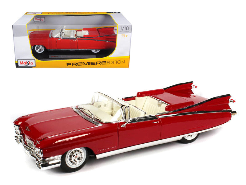 1959 Cadillac Eldorado Biarritz Red 1/18 Diecast Model Car by Maisto ...