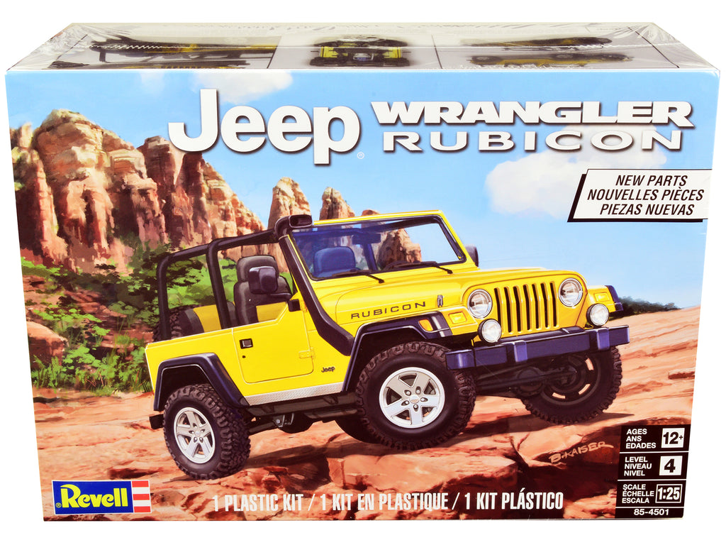 Jeep Wrangler Rubicon Plastic Model Kit (Skill Level 4) 1/25 Scale Mod ...