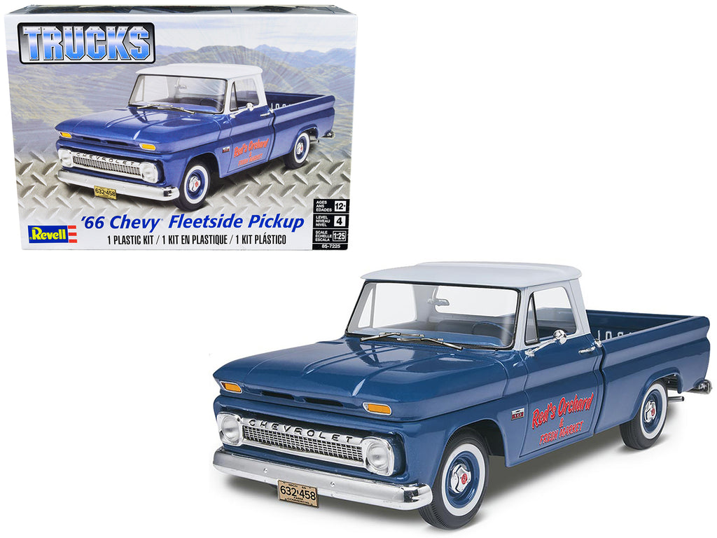1966 Chevrolet Fleetside Pickup Truck Plastic Model Kit (Skill Level 4 ...
