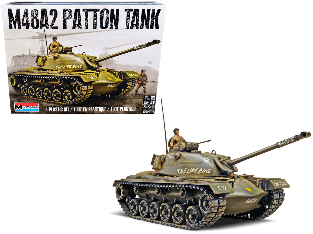 U.S Army M48A2 Patton Tank Plastic Model Kit (Skill Level 4) 1/35 Scal ...