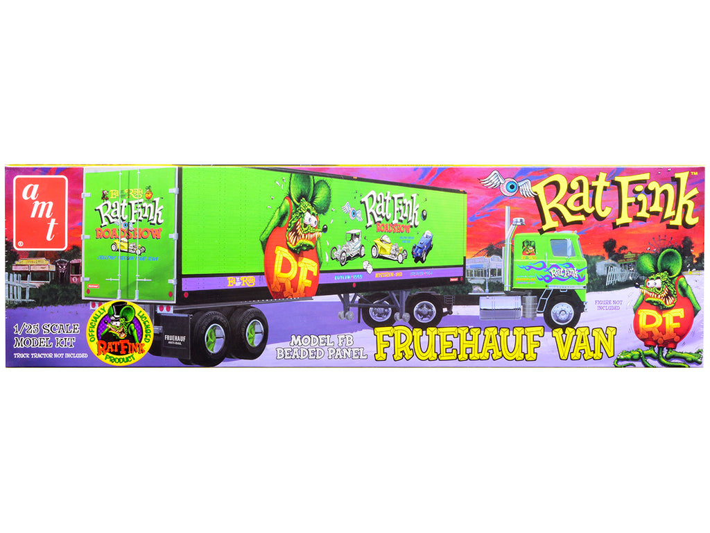 Fruehauf FB Beaded Panel Van Trailer "Rat Fink" Plastic Model Kit (Ski ...