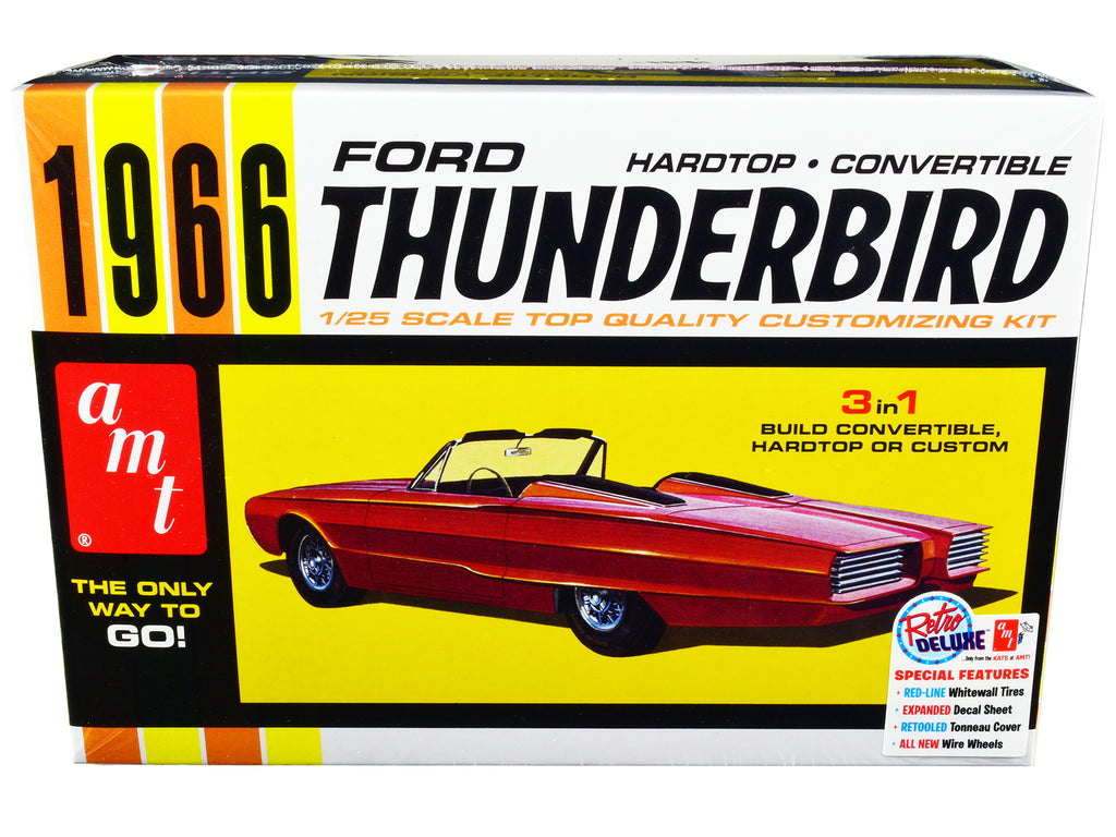 1966 Ford Thunderbird Hardtop/Convertible 3-in-1 Plastic Model Kit (Sk ...