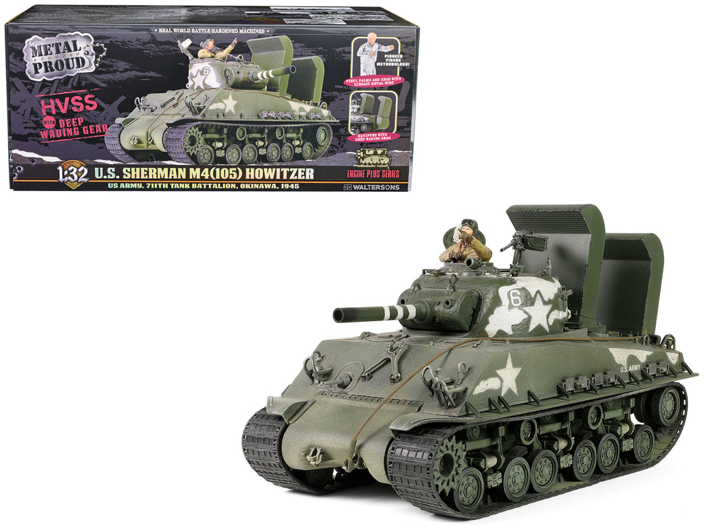 Sherman M4 (105) Howitzer Medium Tank "US Army 711th Tank Battalion Ok ...
